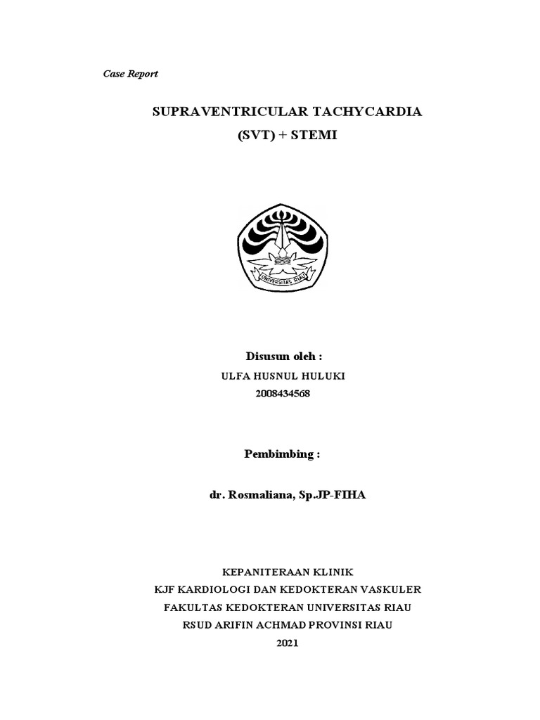 SVT + Stemi | PDF