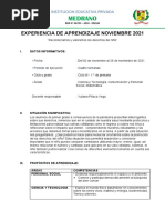 Unidad de Aprendizaje Mes de Noviembre | PDF | Kilogramo | Aprendizaje