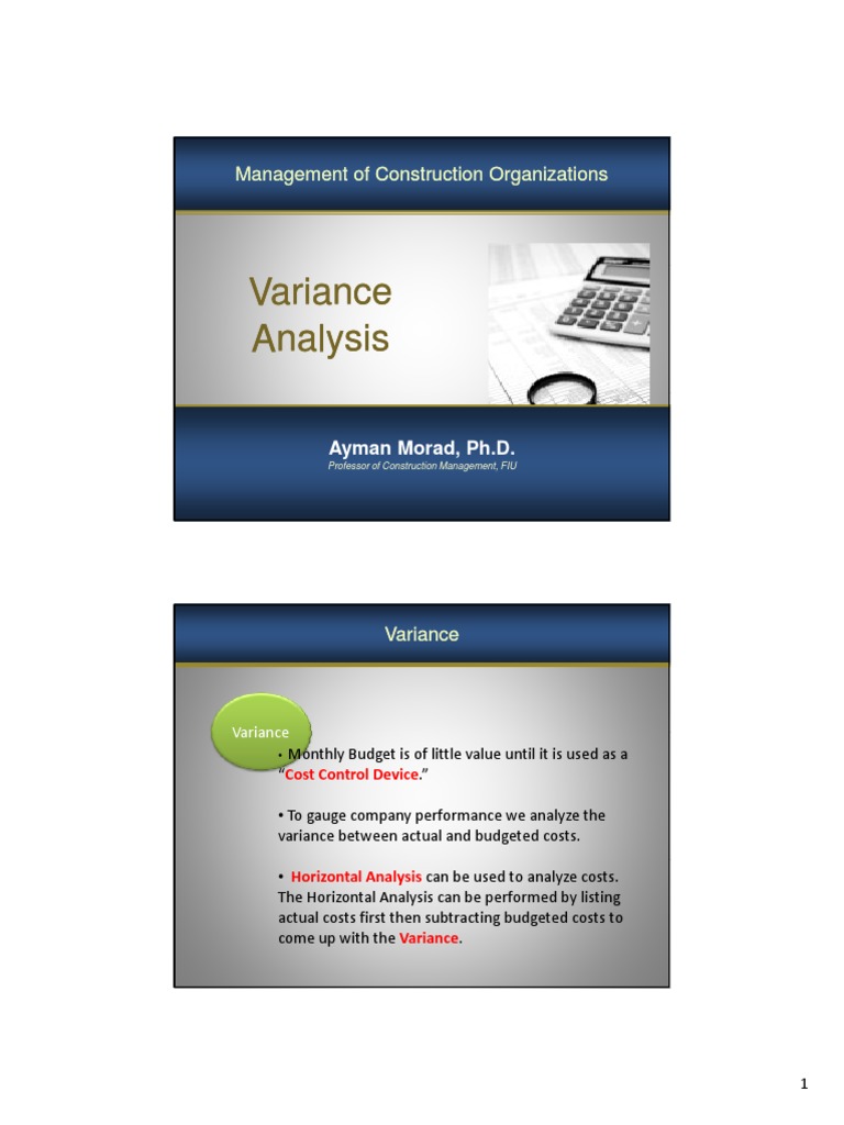 4c-Variance Analysis | PDF | Cost | Prices
