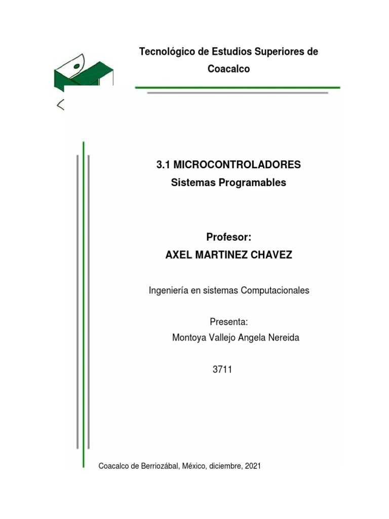 3.1 Microcontroladores Anmv | PDF | Lenguaje de programación ...