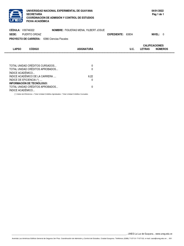 UNEG La Luz de Guayana... WWW - Uneg.edu - Ve | PDF