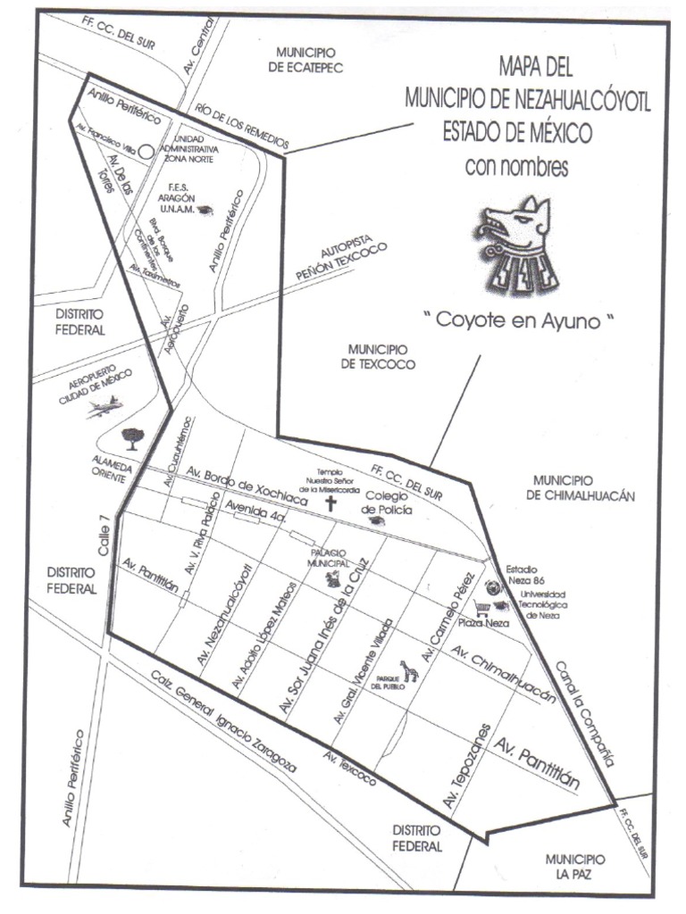 Mapa de Los Municipios Ecatepec y Nezahualcoyotl PDF | PDF Mapa de Los Municipios Ecatepec y Nezahualcoyotl PDF | PDF