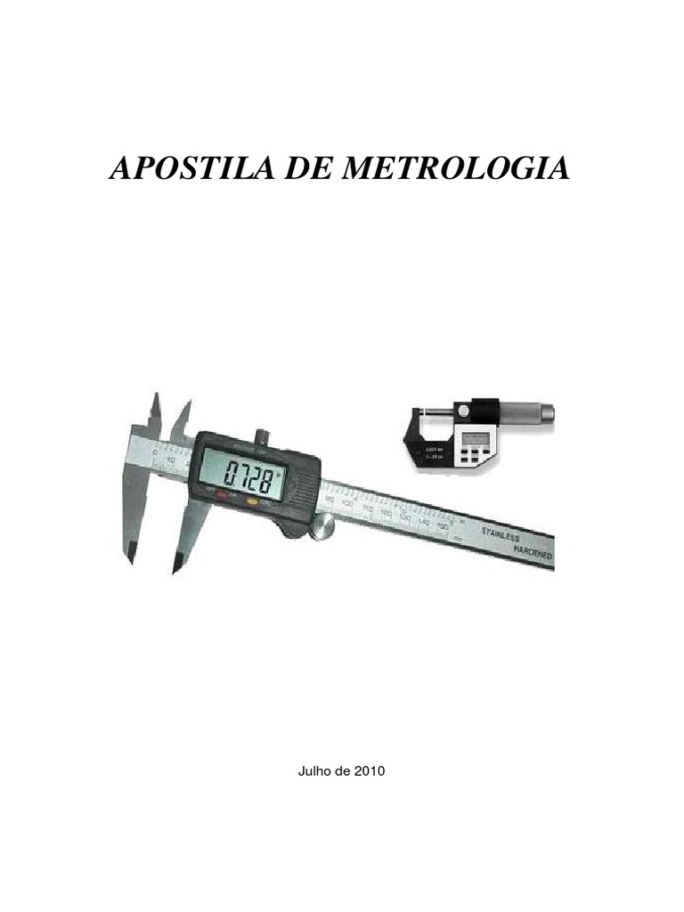 Apostila de Metrologia: Medidas e Instrumentos | PDF | Medição | Pé ...
