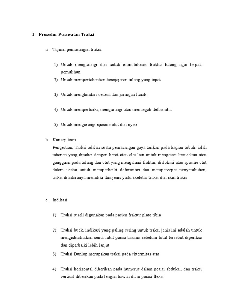 Perawatan Gips dan Traksi Kaki | PDF