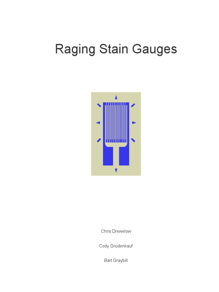 Raging Stain Gauges: Chris Drewelow | PDF | Business | Deformation ...