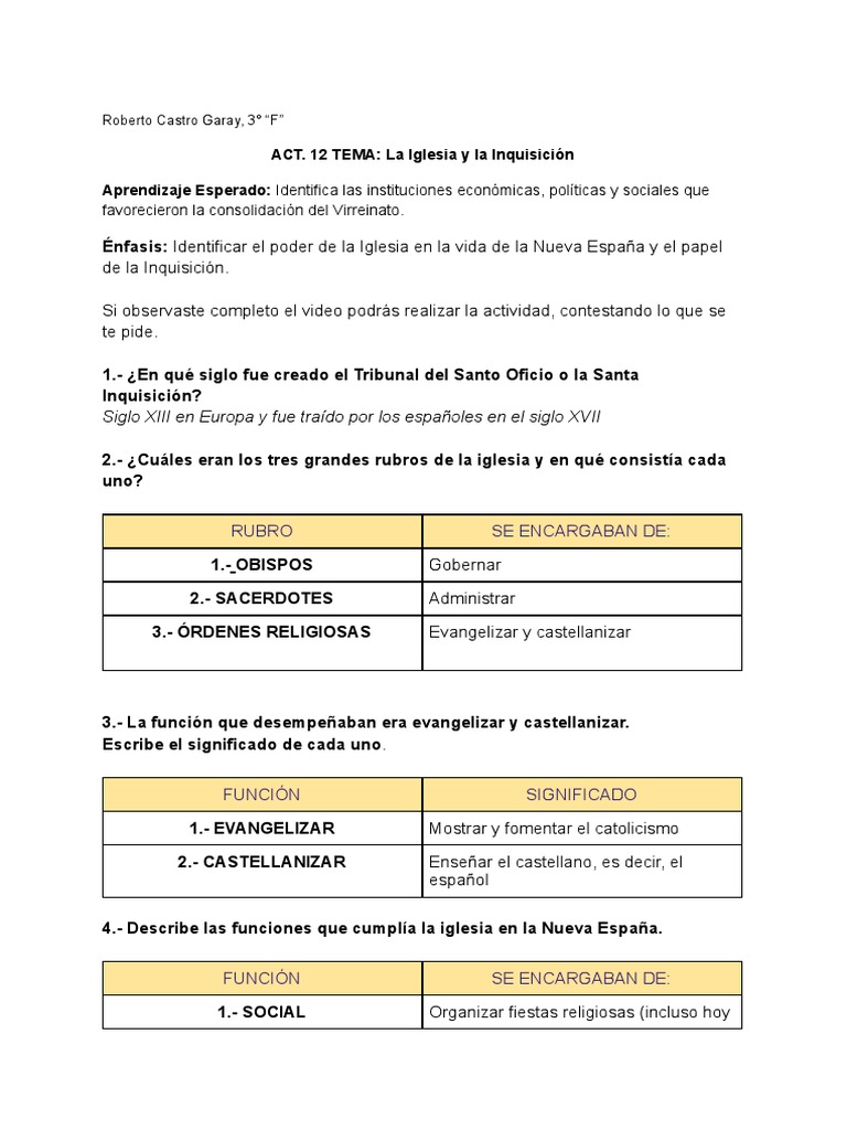 Iglesia y Inquisición en Nueva España | PDF | Nueva españa | Inquisición
