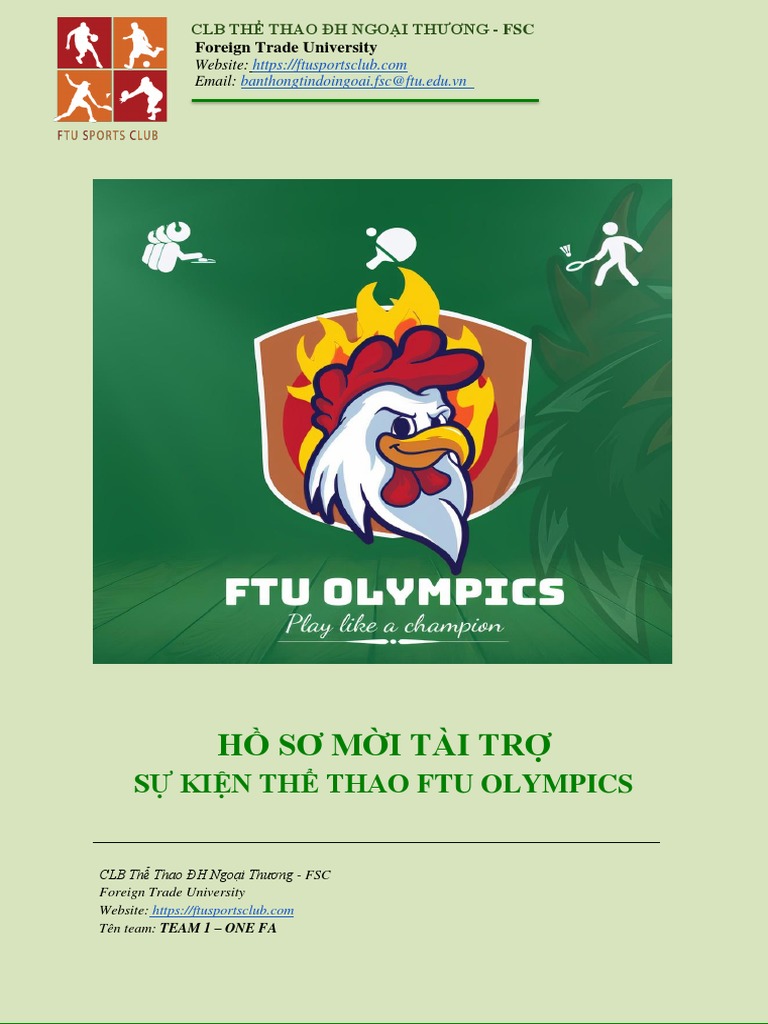 FSC Team 1 One Fa H Sơ Tài TR | PDF