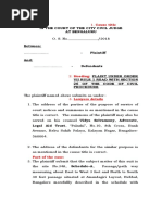 Written Statement, Objections To IA and IA of Defendant Draft in ...