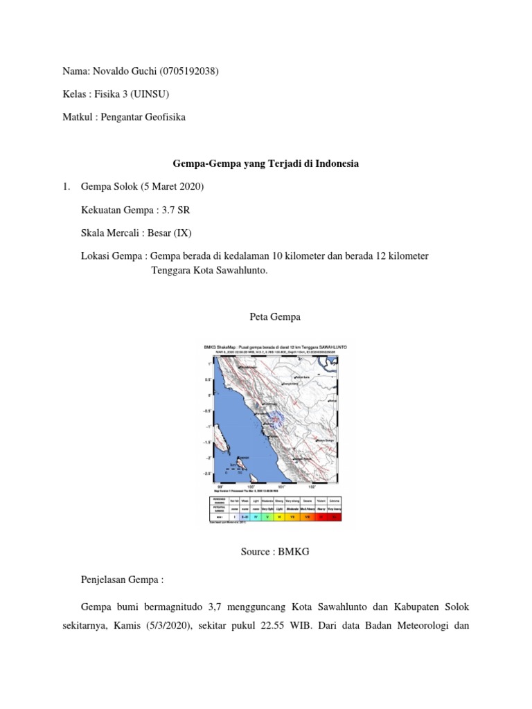 GEMPA BUMI, TSUNAMI DAN MITIGASINYA | PDF