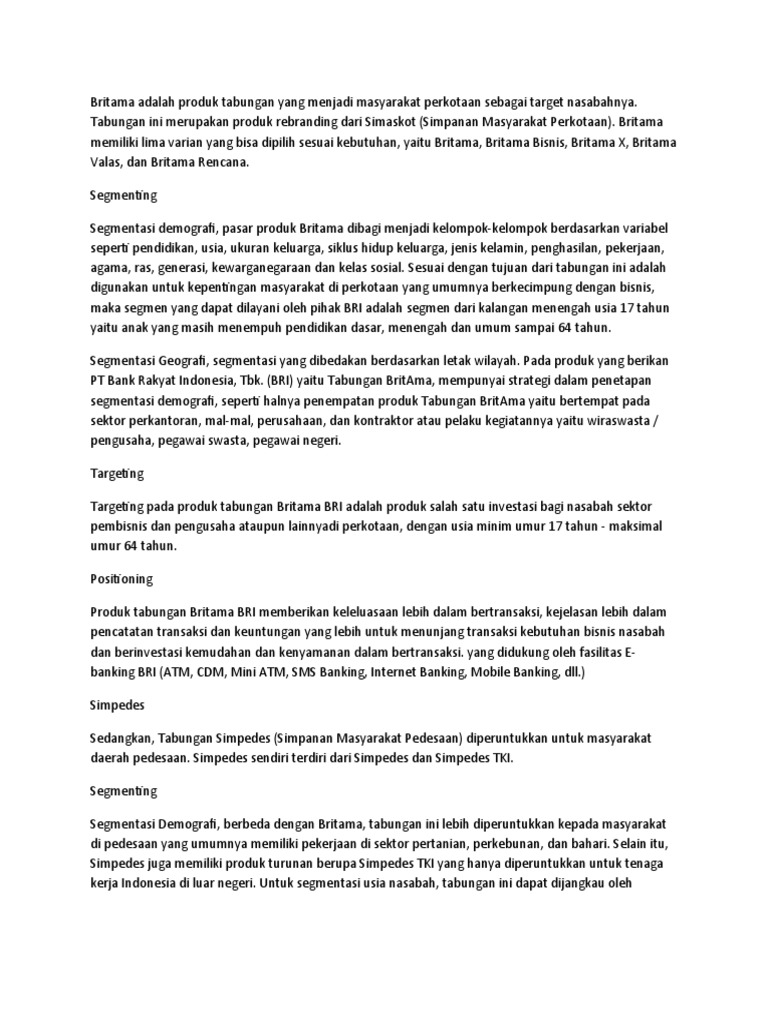 Britama Simpedes | PDF