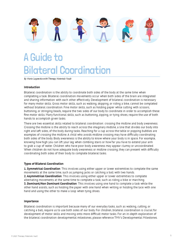 A Guide To Bilateral Coordination Vllmom | PDF | Foot