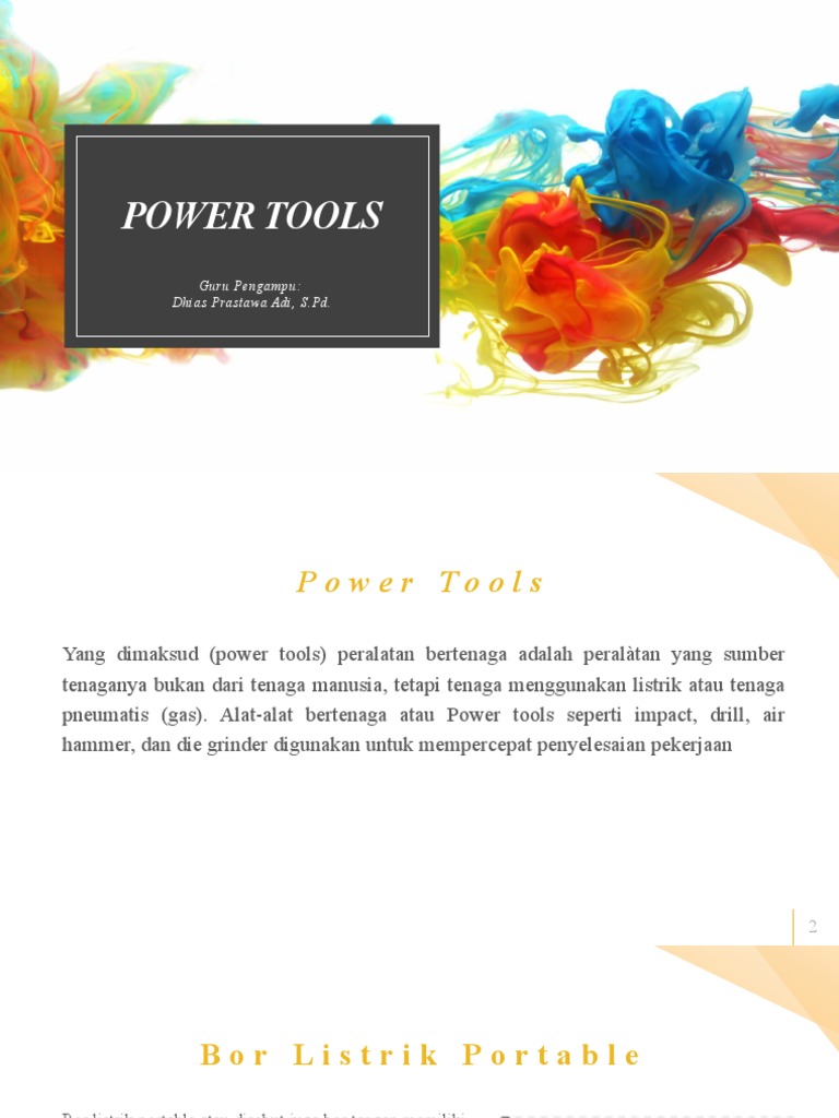 Materi 2 Power Tools | PDF | Griya & Taman