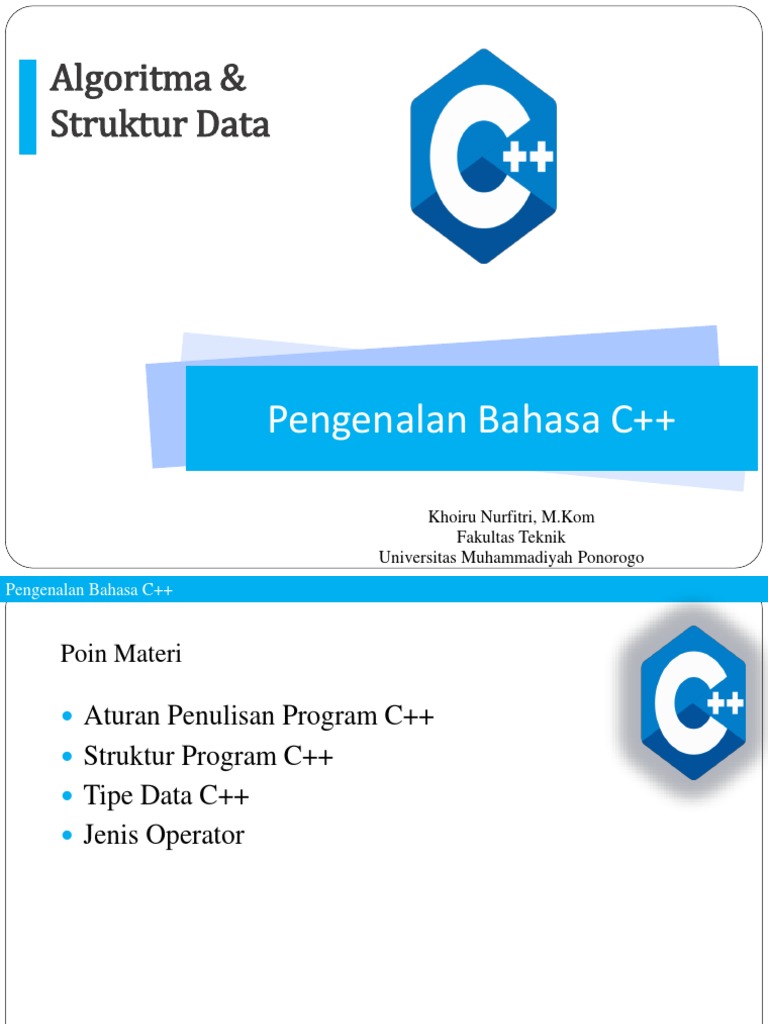 10 Dasar Pemrograman C++ | PDF