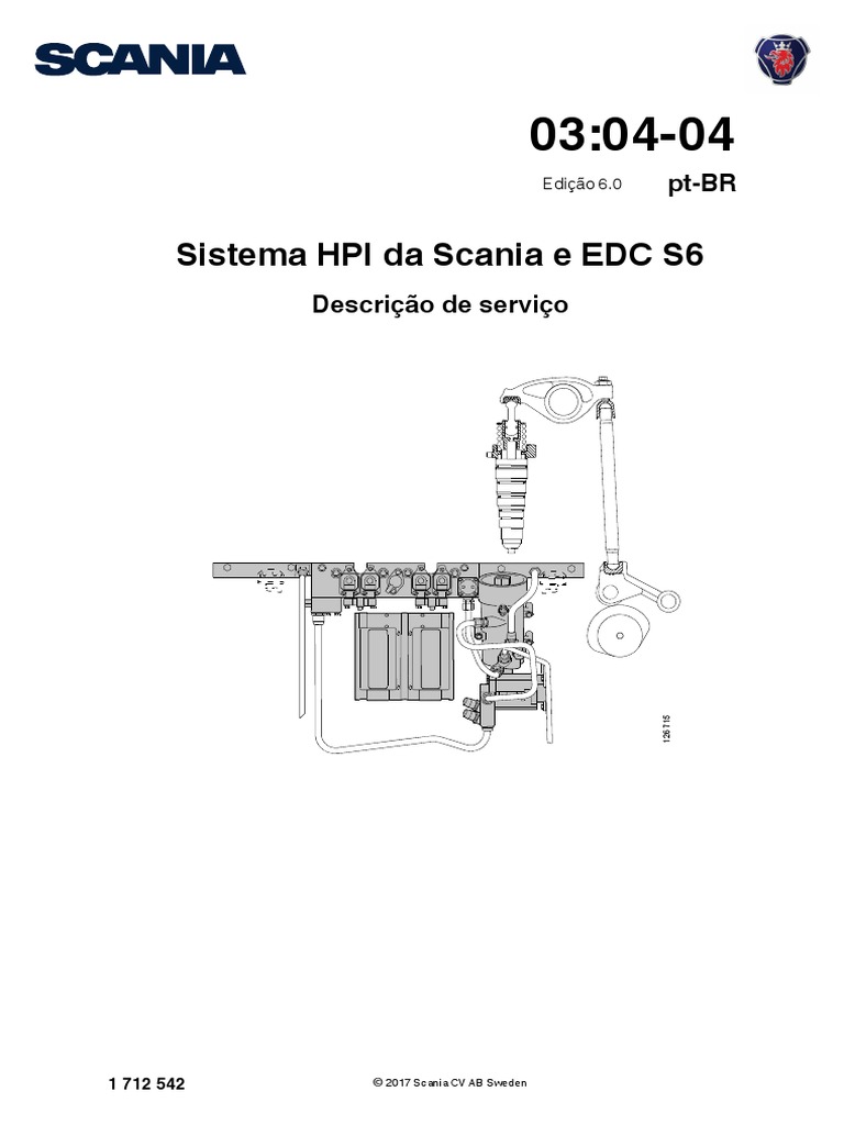 Sistema HPI Da Scania e EDC S6 Descrição de Serviço | PDF | Bomba | Motores