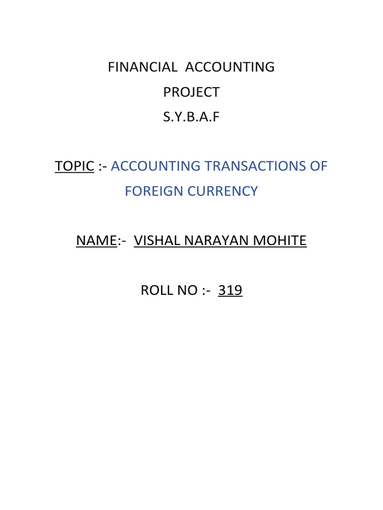FA Project | PDF | Debits And Credits | Financial Transaction