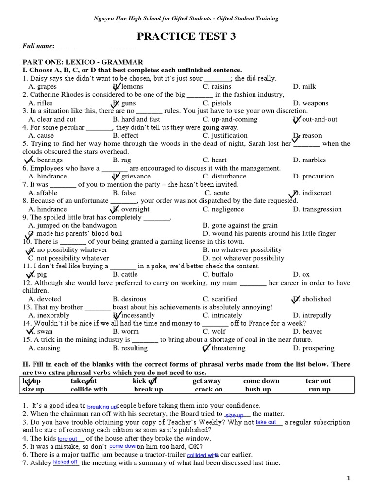 Advanced Practice Test 3 | PDF | Casino