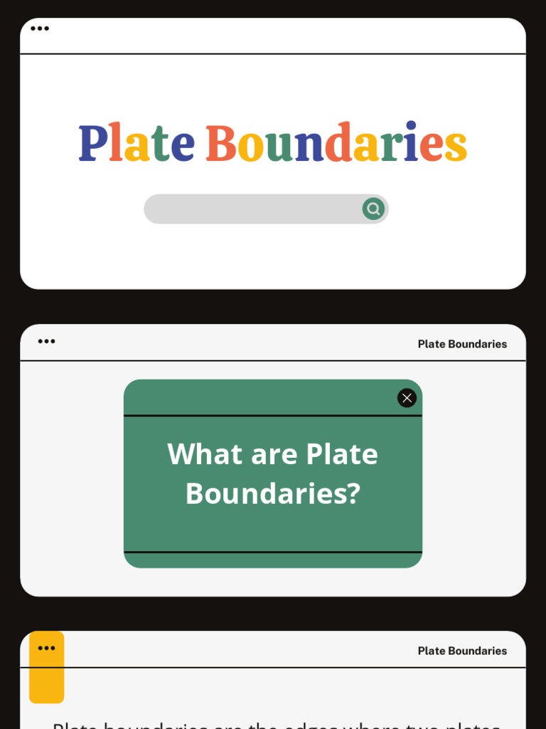 Geologic Processes That Occur Along The Plate Boundary | PDF | Plate ...