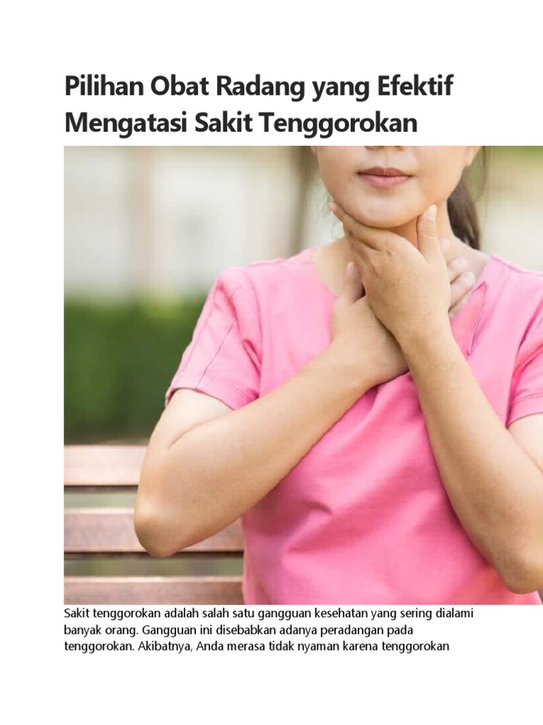 Obat Alami Efektif untuk Radang Tenggorokan | PDF | Memasak, Makanan ...