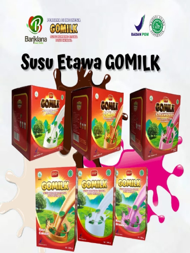 Varian Rasa Susu Kambing Etawa GOMILK | PDF