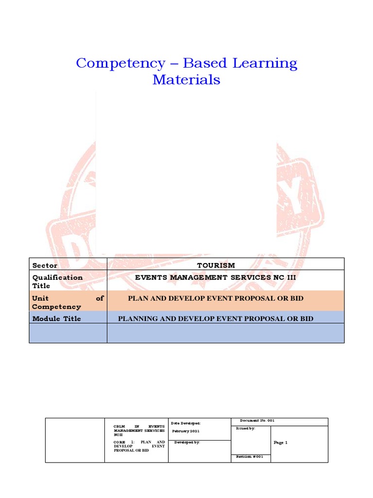Competency - Based Learning Materials | PDF | Competence (Human Resources)