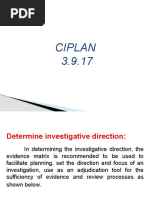 Sample Ciplan | PDF