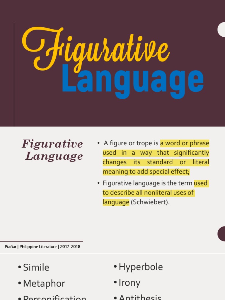 Figurative Language in Poetry and Fiction | PDF | Irony | Metaphor