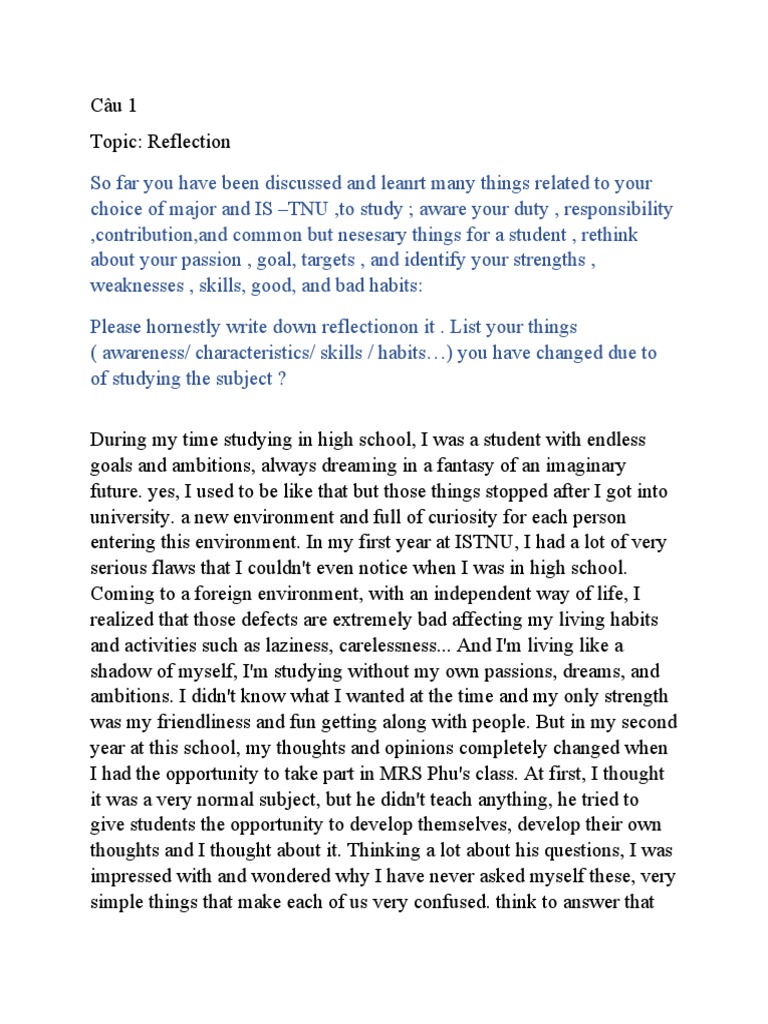 Personal Development Reflection and Plan | PDF | Communication | Teachers