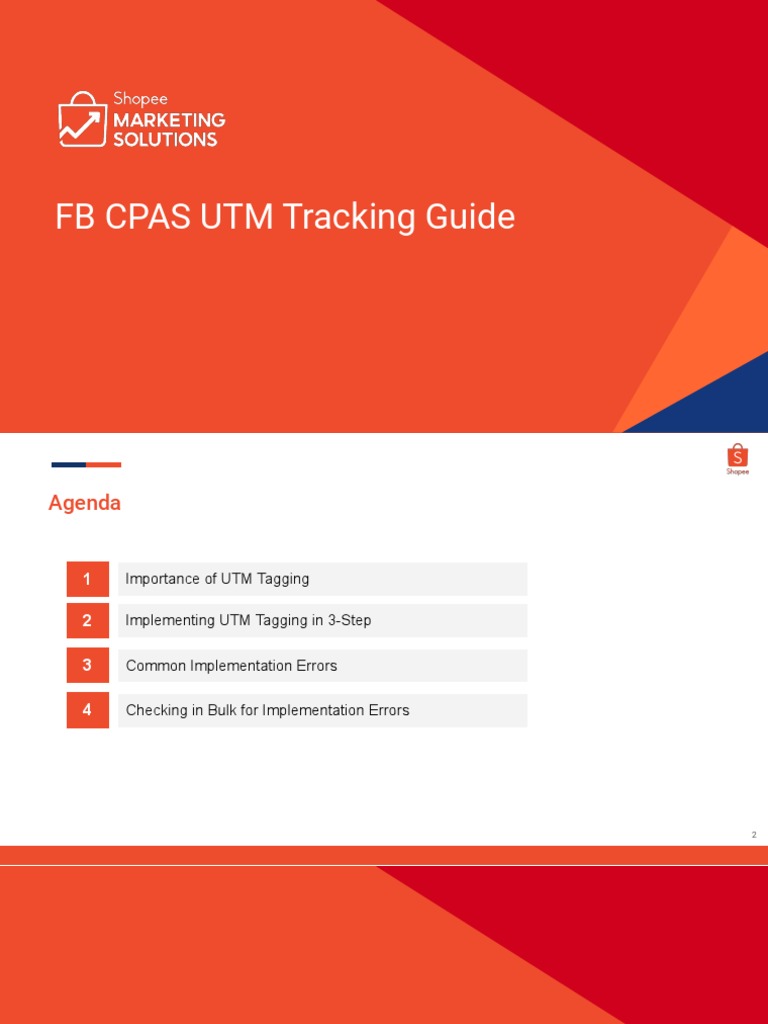 Shopee FB CPAS UTM Tagging Guide | PDF | World Wide Web | Internet & Web