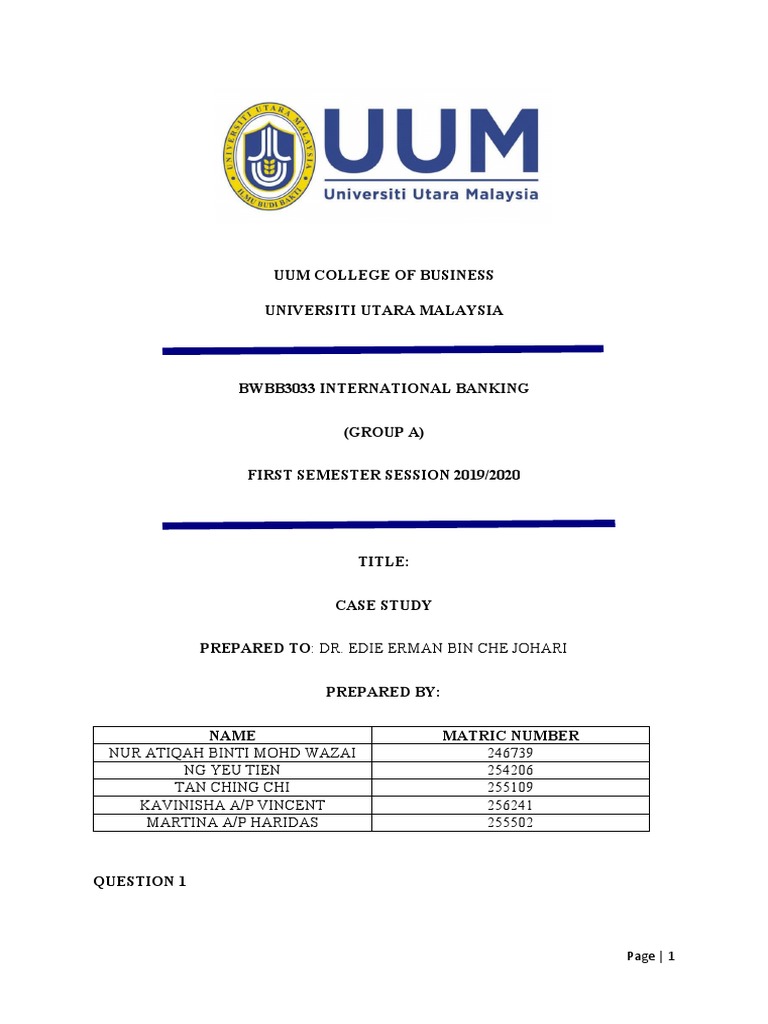 Ib Case Study Full Report | PDF | Banks | Mergers And Acquisitions