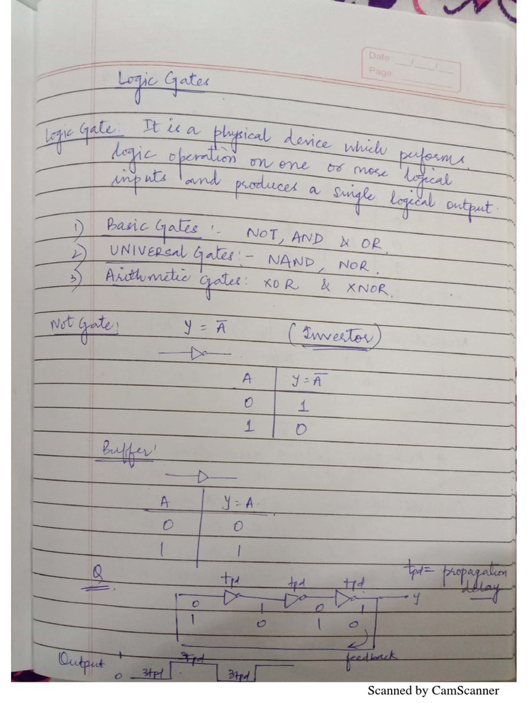 Logic Gates For Engineering | PDF