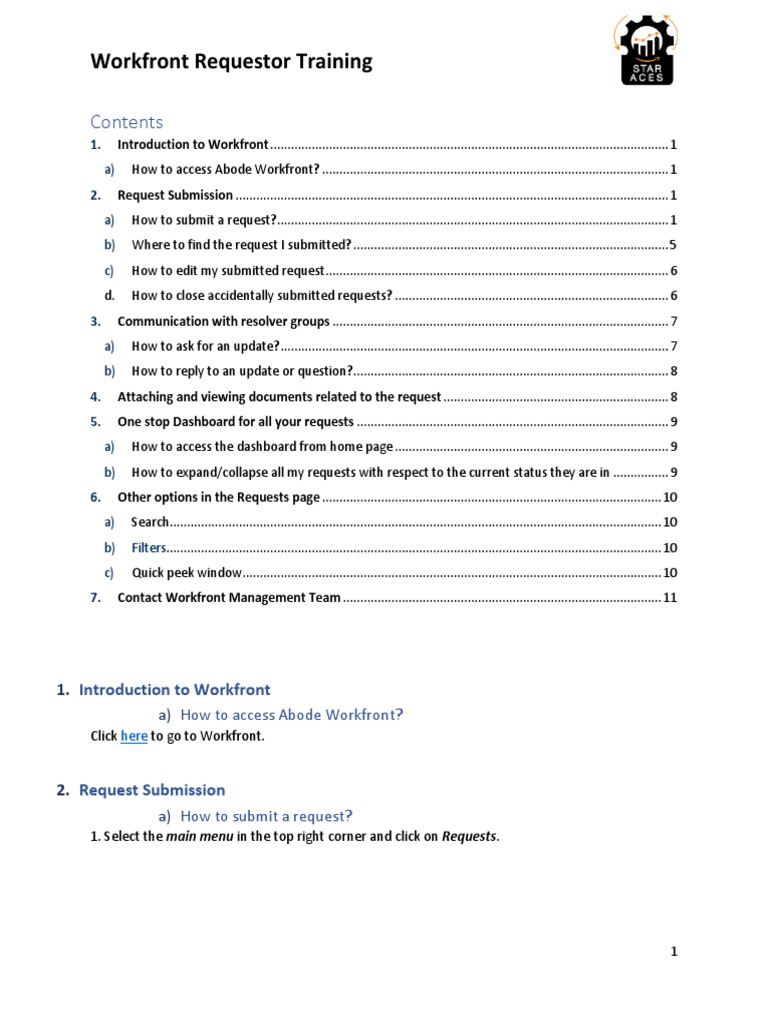 Workfront Requestor Training Guide | PDF | Icon (Computing) | Software