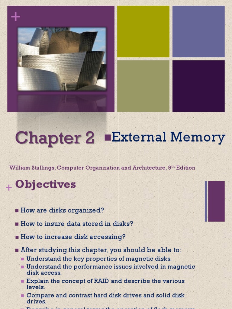 External Memory: William Stallings, Computer Organization and ...