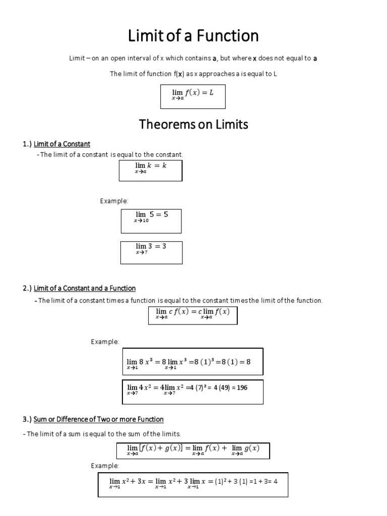 Calculus Reviewer | PDF | Asymptote | Trigonometric Functions