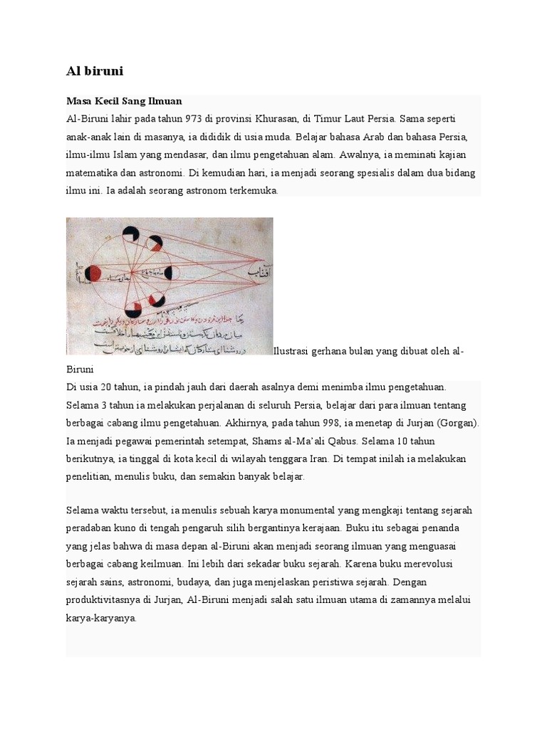Al Biruni | PDF