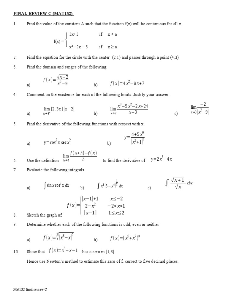 Final Exam Excercise 3 | PDF