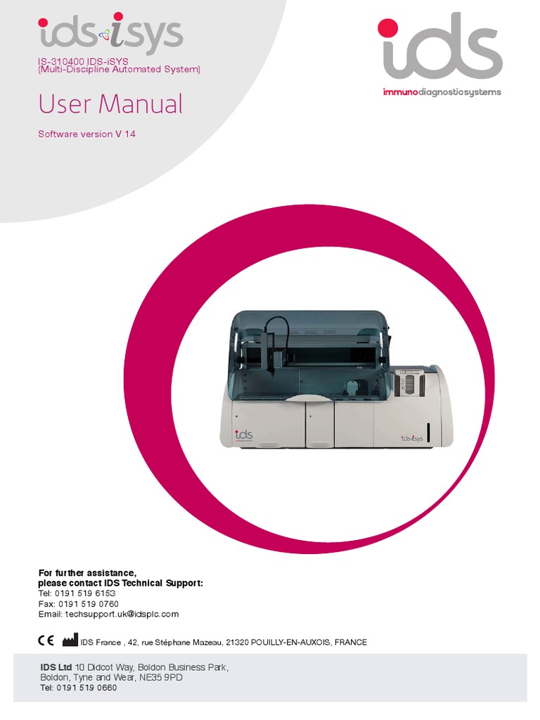 IDS ISYS User Manual V14 Revision M1 | PDF | Immunoassay | Assay
