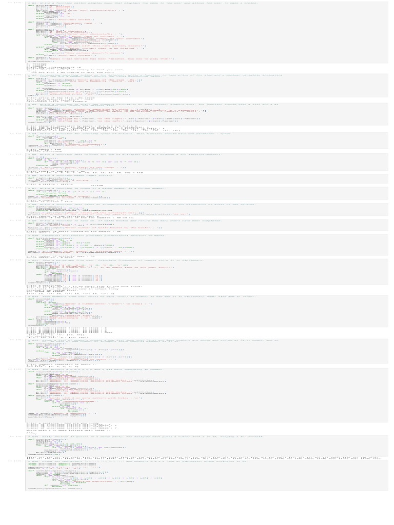 Functions and Dictionaries Assignment | PDF | Computing | Software Engineering