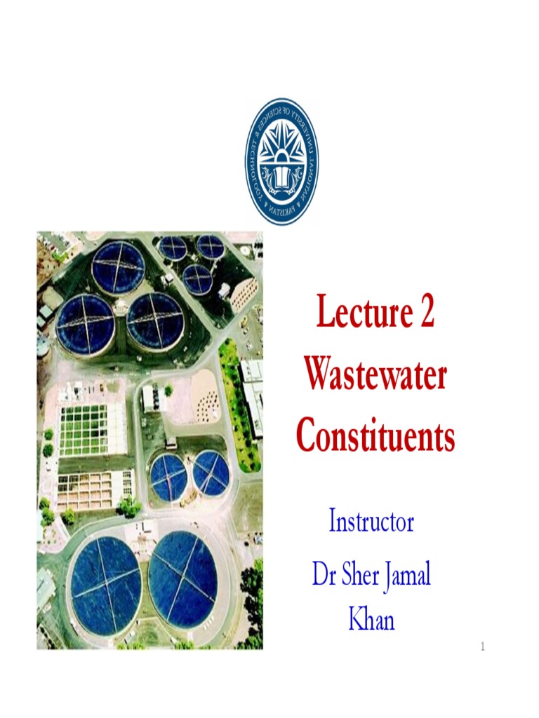 Wastewater Constituents Overview | PDF | Filtration | Particle