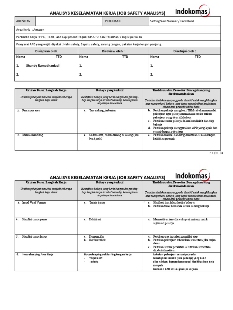 Form JSA Void Vormer IBP | PDF
