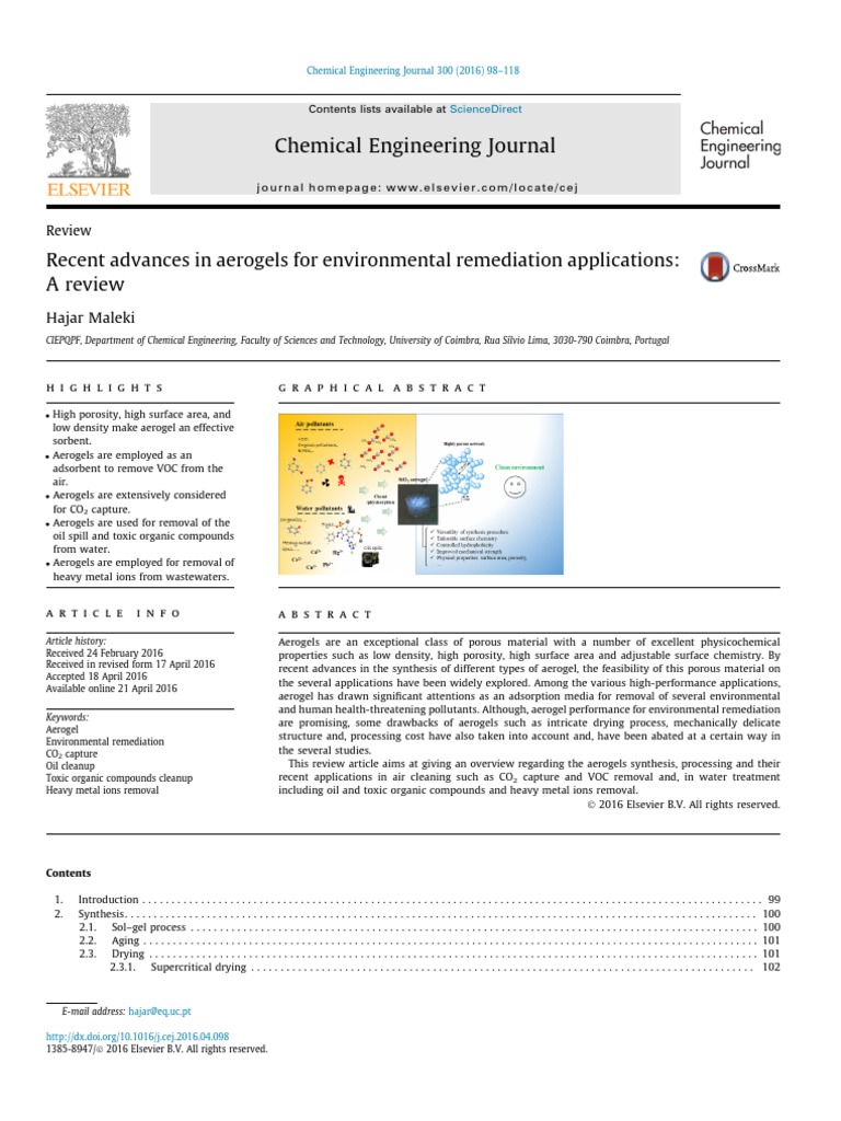 Aerogel Paper | PDF | Adsorption | Gel