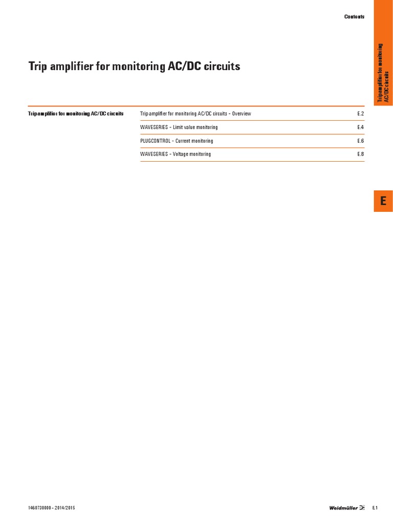 Trip Amplifier Undervoltage | PDF | Amplifier | Alternating Current