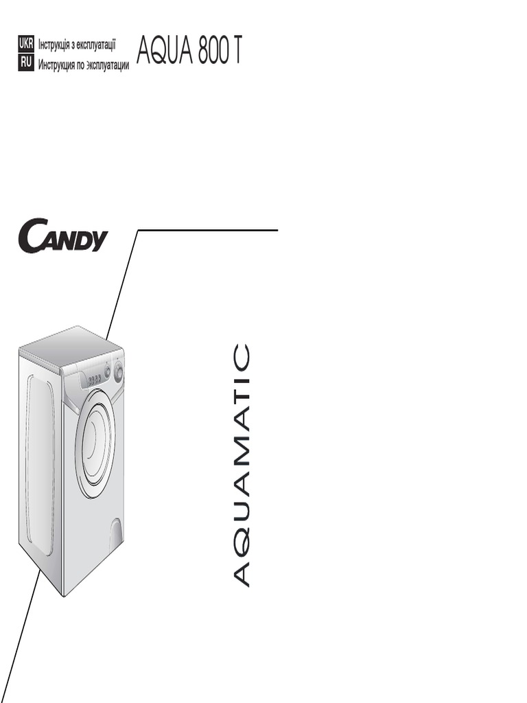 Candy Aquamatic 800t | PDF