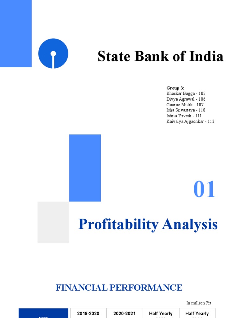 SBI Bank Ratio Analysis | PDF | Banks | Interest