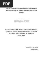 Xalayaa Jaalalaa Oromootaaf | PDF