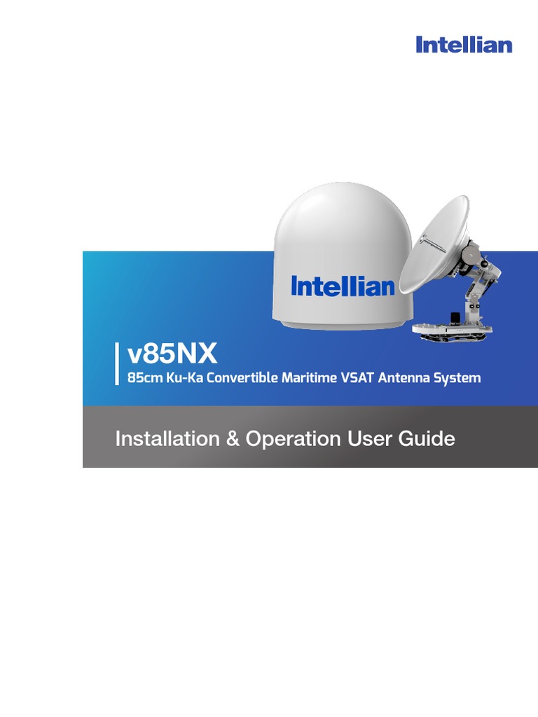 Intellian v85nx User Manual | PDF | Radar | Coaxial Cable