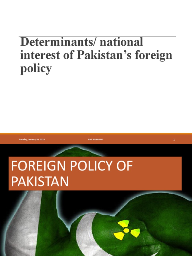 Determinations of Pakistan's Foregin Policy | PDF | Pakistan | Asia