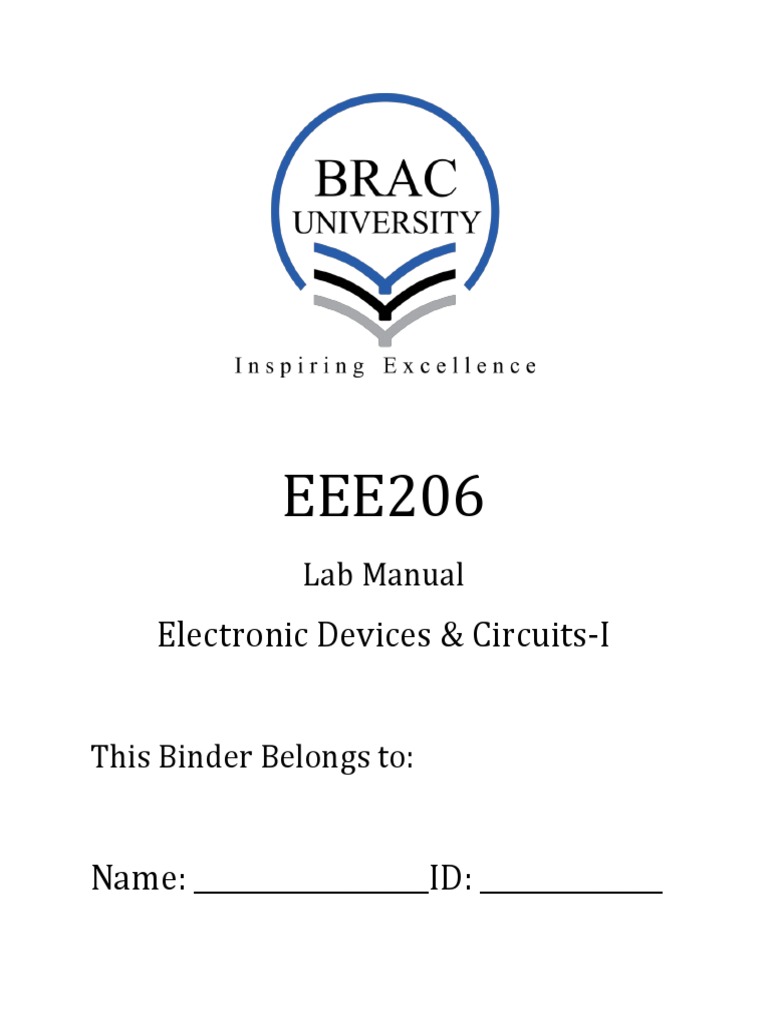 EEE206 Device Lab Manual | PDF | Bipolar Junction Transistor | Rectifier