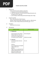 Detailed Lesson Plan (Cheerdance) | PDF | Cheerleading | Dances
