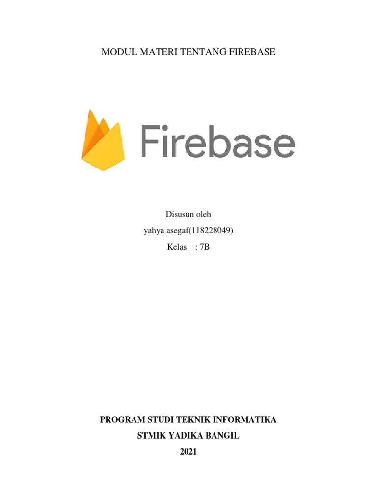 Modul Materi Tentang Firebase | PDF