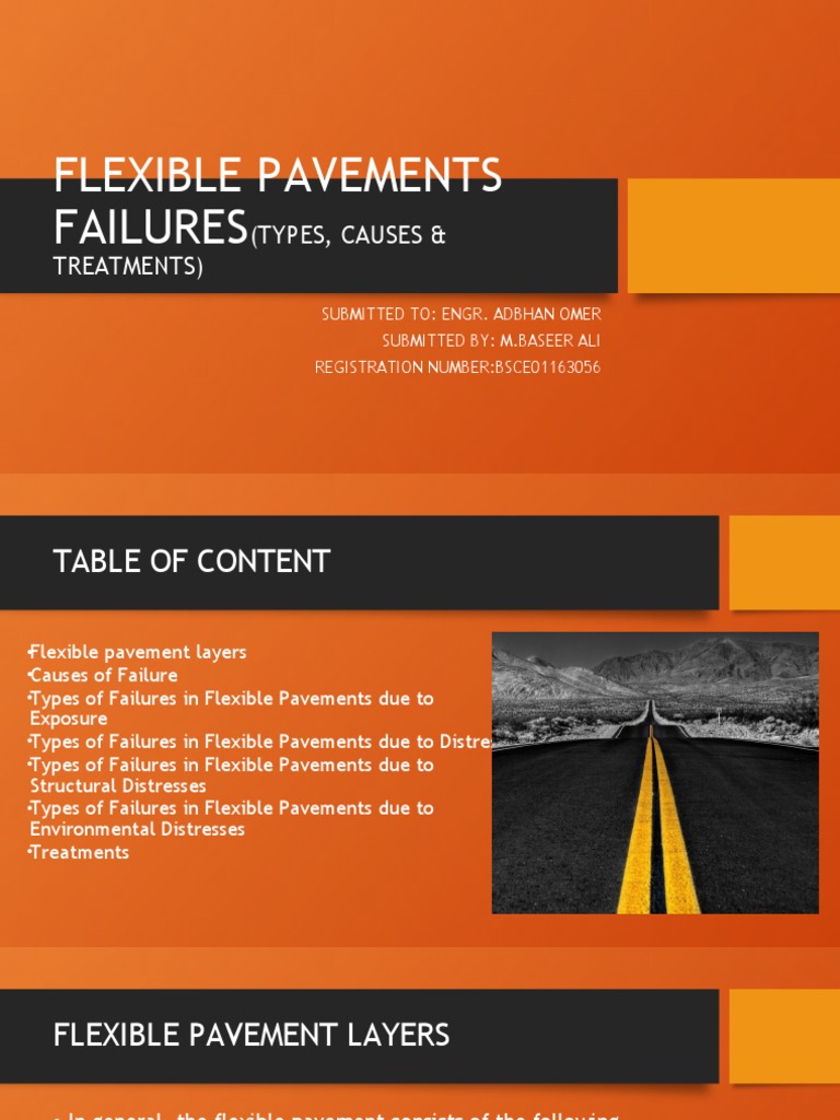 Flexible Pavements Failures (Types, Causes & Treatments) | PDF | Road ...